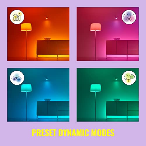 WiZ Connected 2-Pack Color 60W A19 Smart WiFi Light Bulb, 16 Million Colors, Compatible with Alexa and Google Home Assistant, No Hub Required, 2 Bulbs
