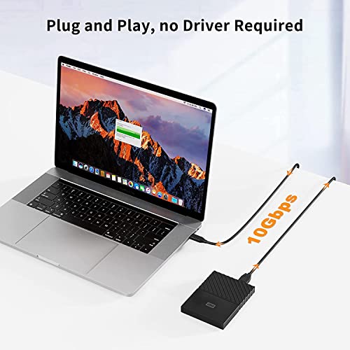 CableCreation USB 3.1 USB C to USB B Cable 4 FT Bundle USB 3.1 C to Micro B Hard Drive Cable 2FT