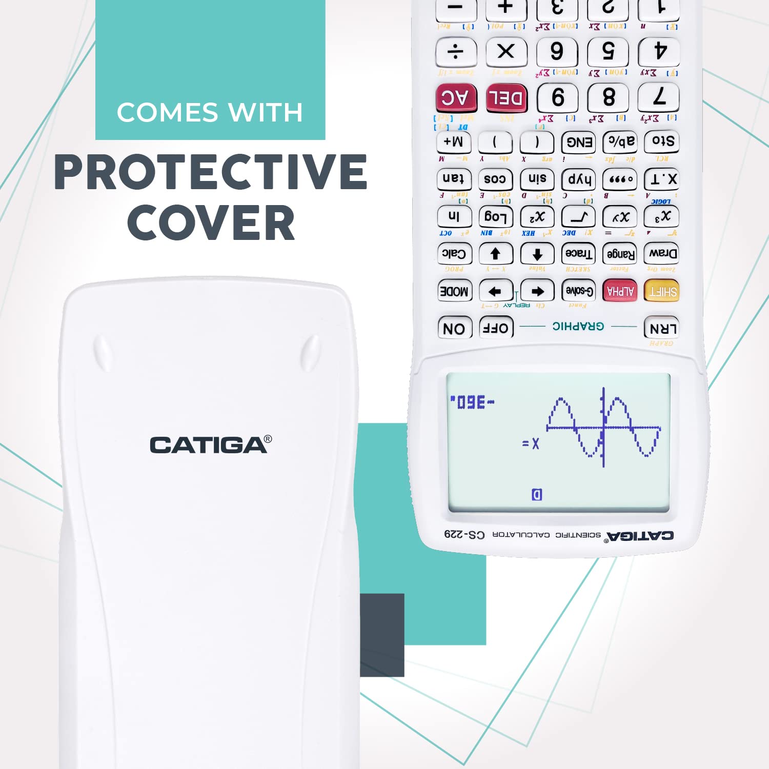 CATIGA Scientific Calculator with Graphic Functions - Multiple Modes with Intuitive Interface - Perfect for Students of Beginner and Advanced Courses, High School or College