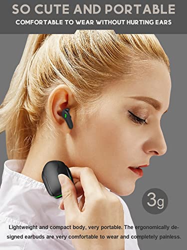 ZBC Wireless Earbuds, Bluetooth Headphones Environmental Noise Cancellation Ear Buds 4-Mic Clear Calls 30H Playtime Deep Bass IPX6 Waterproof Sports Earphones & in-Ear Headsets for iPhone Android