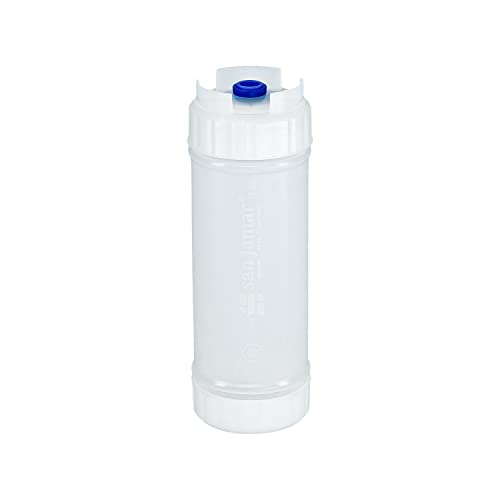 San Jamar Ez Kleen Plastic Sauce Bottle with Medium Valve for Thick Sauces and Relish, 16 Ounces, White