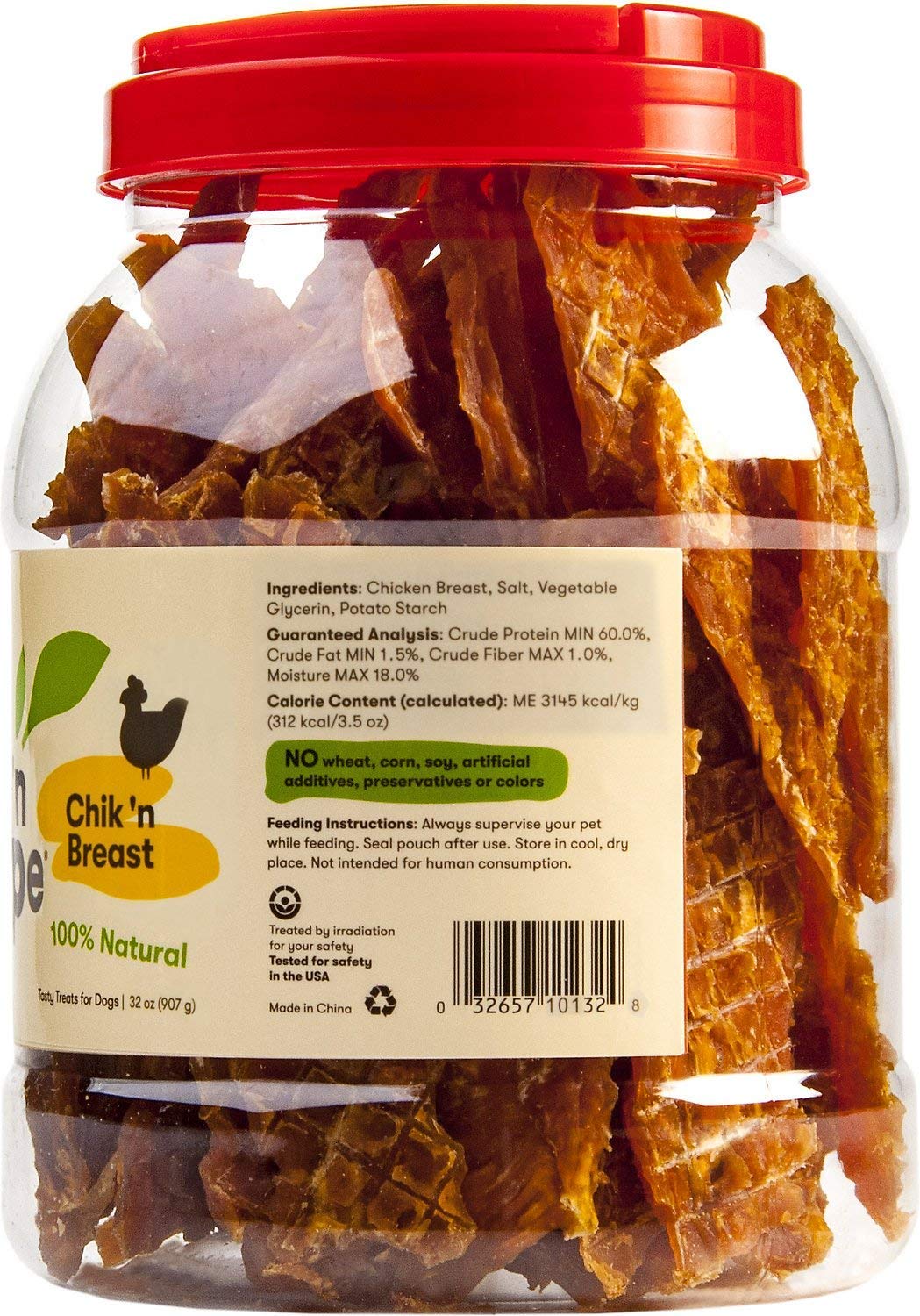 Pet 'n Shape Chik 'n Breast Jerky Treats - Naturally Delicious Chicken Dog Treats, 2 Pound