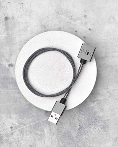 Magnetic USB Charging Cable - Fast Charger - Braided Cord with Reinforced Springs (1 Pack), Laptop