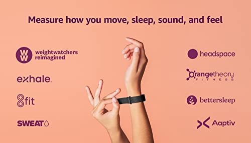 Amazon Halo Band - Medium β Measure how you move, sleep, and sound β Designed with privacy in mind - Black + Onyx