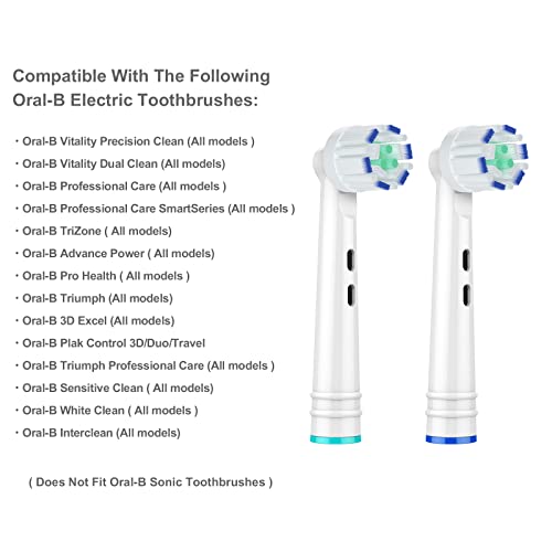 Sensitive Toothbrush Heads Replacement for Oral B, Ultra Sensi Replacement Brush Heads Compatible with Oral-B Professional Electric Toothbrush Heads 12 Pack