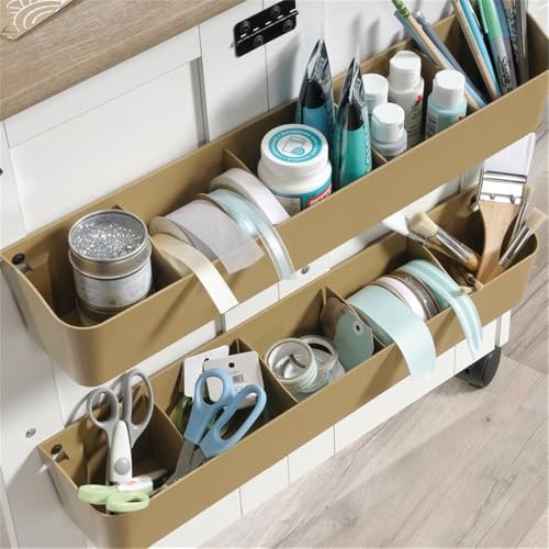 Pemberly Row Contemporary Engineered Wood Sewing Craft Table in Soft White