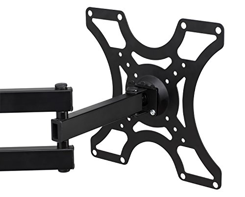 Mount-It! TV Wall Mount Bracket with Full Motion Arm Fits 13-42β Flat Screen TVs VESA 75, 100, 200, 55lb Weight Capacity WITH 15" EXTENSION