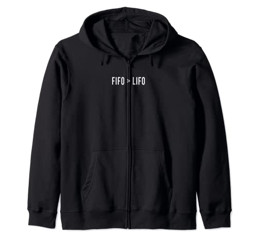 FIFO LIFO Math Accountant Finance CPA Bookkeeper Funny Cute Zip Hoodie