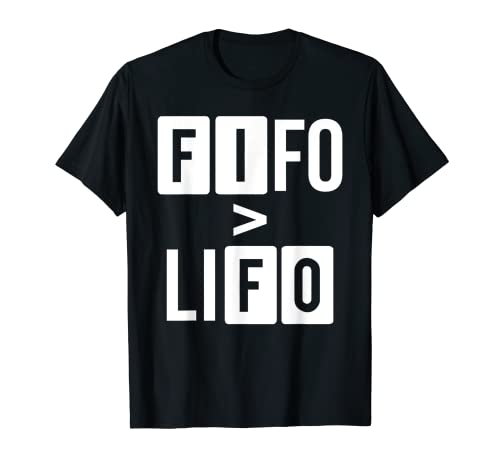 FIFO LIFO Math Accountant Finance CPA Bookkeeper Funny Cute T-Shirt