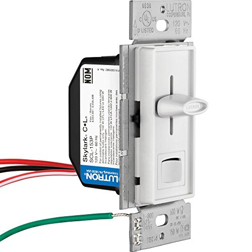 Lutron Skylark 150-Watt Single-Pole/3-Way Preset CFL-LED Dimmer SCL-153PR-WH