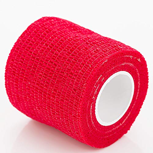 Tattoo Sensi Wrap Grip Cover BISIBITA2 Self Bandage Rolls Sports Adherent Tape 2 inch x 5 Yards, Pack of 24 (Black)