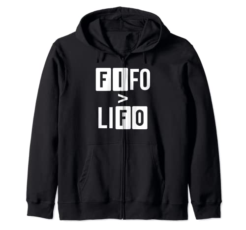 FIFO LIFO Math Accountant Finance CPA Bookkeeper Funny Cute Zip Hoodie