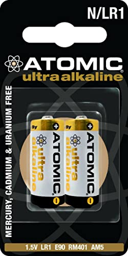 ATOMIC N - LR1 Battery 1.5V Ultra Alkaline E90 RM401 AM5 (2 Batteries)