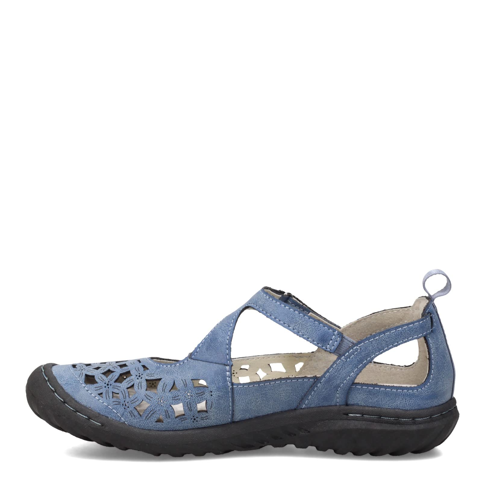 JBU by Jambu Women's Bellerose Mary Jane Flat, Denim, 7