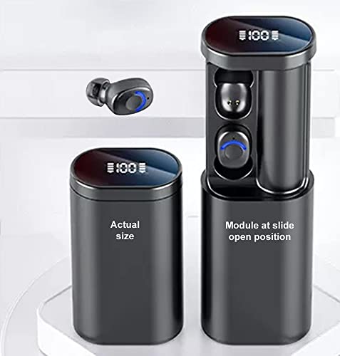 Bluetooth-Earphones-Earbuds/Noise-Canceling/Power-Bank-Mobile-Phone-Charger, in Black Color (ST-EB-1-BLK)