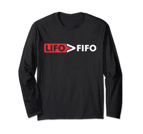 LIFO > FIFO Accountant Controller CPA Bookkeeper Funny Cute Long Sleeve T-Shirt