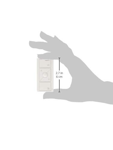 Lutron Pico Smart Remote for Caséta Smart Fan Speed Control, PJ2-3BRL-GWH-F01, White