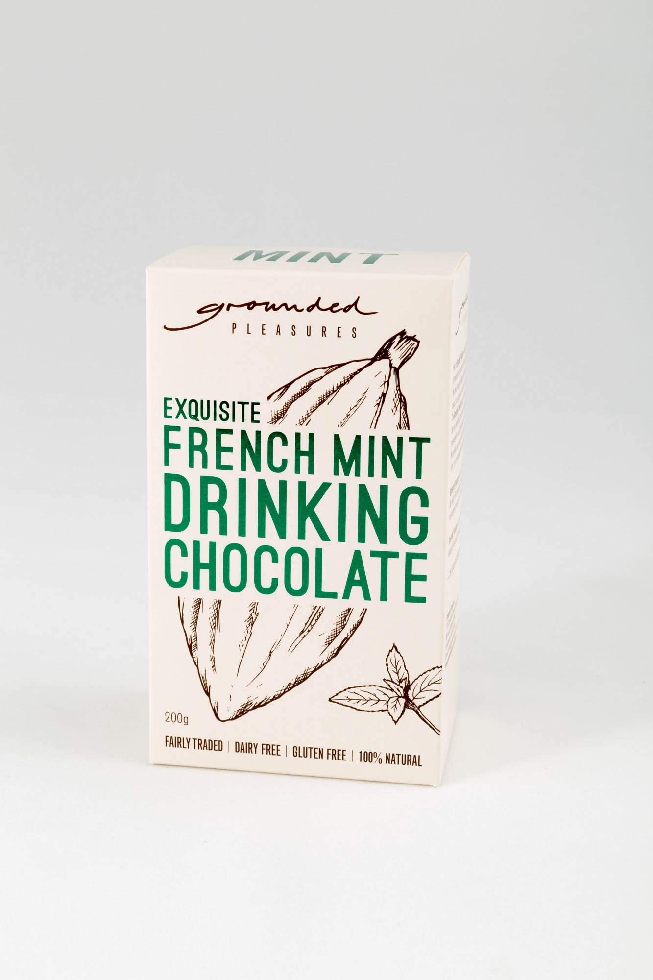 Grounded Pleasures Drinking Chocolate French Mint 200g