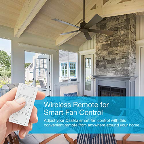 Lutron Pico Smart Remote for Caséta Smart Fan Speed Control, PJ2-3BRL-GWH-F01, White