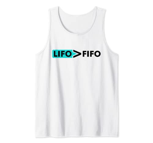 LIFO > FIFO Accountant Controller CPA Bookkeeper Funny Cute Tank Top