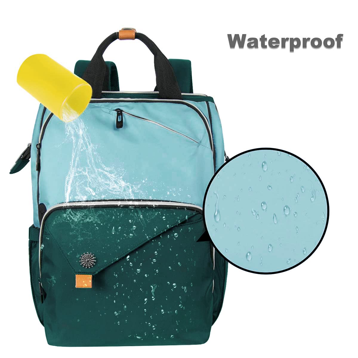 Hap Tim Laptop Backpack Women, Travel Backpack for Women, Work Backpack, Nurse Backpack, Green(7651-GR)