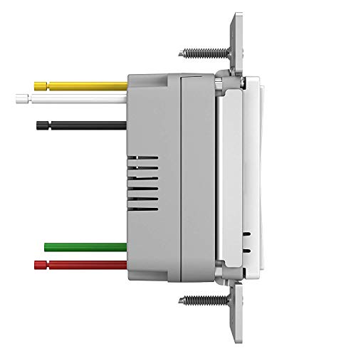 Legrand - Pass & Seymour Radiant WWRL10WHCCV2 Enabled, White Smart Wi-Fi Switch