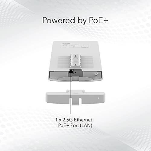 NETGEAR Wireless Outdoor Access Point (WAX610Y) - WiFi 6 Dual-Band AX1800 Speed | Up to 200 Devices | 1x2.5G Ethernet Port | IP55 Weatherproof | 802.11ax | Insight Remote Management | PoE+ Powered
