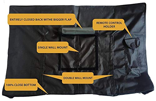 Outdoor TV Cover 50" - 52" - with Bottom Cover - The Weatherproof and Dust-Proof Material with Free Microfiber Cloth. Protect Your TV Now!