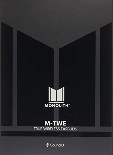Monolith M-TWE True Wireless Earbuds with Sonarworks SoundID, Qualcomm aptX Audio, Qualcomm CVC 8.0 Echo Cancelling and Noise Suppression, ANC