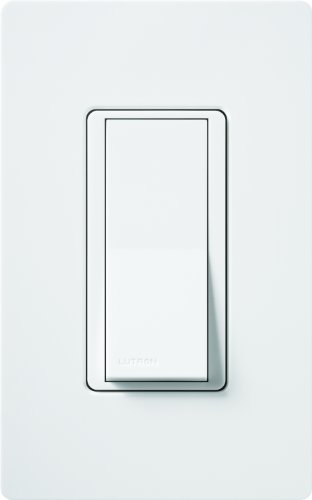 Lutron Claro 15 Amp 4-Way Rocker Switch with Locator Light, CA-4PSNL-WH, White