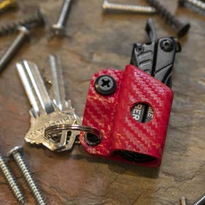 Clip & Carry Kydex Multi-Tool Sheath for the Gerber DIME/LEATHERMAN SQUIRT PS4 - Made in USA - Multi Tool Multitool Holder Holster - Black