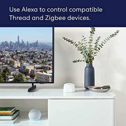 Amazon eero 6+ mesh Wi-Fi system | Fast and reliable gigabit speeds | connect 75+ devices | Coverage up to 4,500 sq. ft. | 3-pack, 2022 release