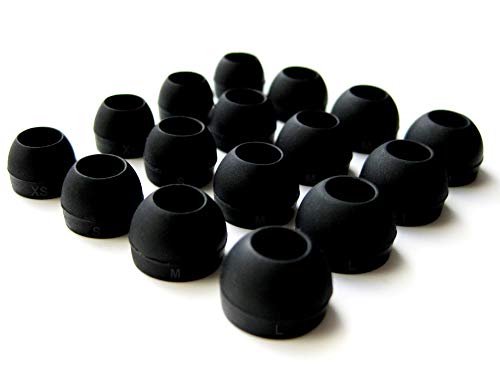 16pcs (B-4sz) Replacement Earbuds Eartips Adapters Compatible with Rowkin Surge True Wireless Earphones Headphones