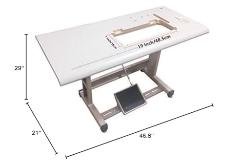 YEQIN "T" Legs Sewing Machine Table Stand/Sewing Desk for Juki DDL8700 5550 DU1118 Type Single Needle Lockstitch Sewing Machines