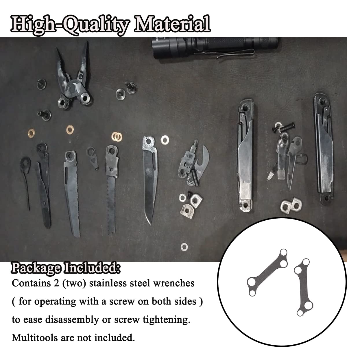 HQPARRTS New Wrench Multitool Spanner Compatible With L-eatherman Multitool for L-eatherman Disassembly Maintenance Clean Upgrade New Version2.1(Version2.1)