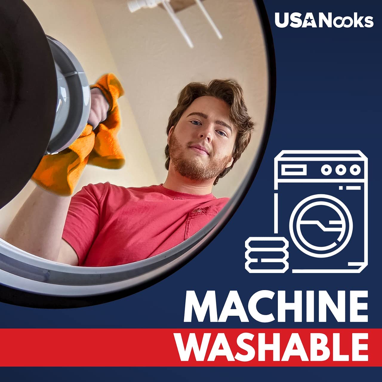 USANOOKS Microfiber Cleaning Cloth - (12x16 inches) High Performance - Ultra Absorbent Weave Traps Grime & Liquid for Streak-Free Mirror Shine - Lint Free Towel - 12x16 Inch (Pack of 8)