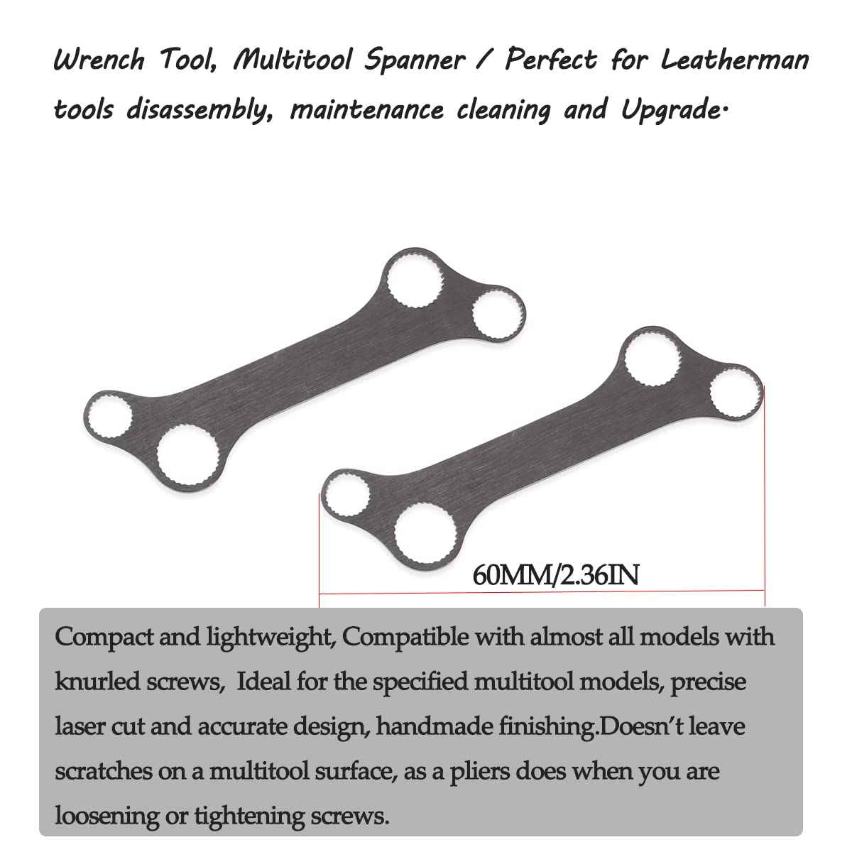 HQPARRTS New Wrench Multitool Spanner Compatible With L-eatherman Multitool for L-eatherman Disassembly Maintenance Clean Upgrade New Version2.1(Version2.1)