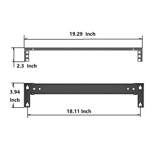 Mofangtech 1U Folding 19 Inches Cold Rolled Steel Wall Mountable Simple Vertical Rack and Networking Euipment Rack Including Hardware for Assembly(1U100