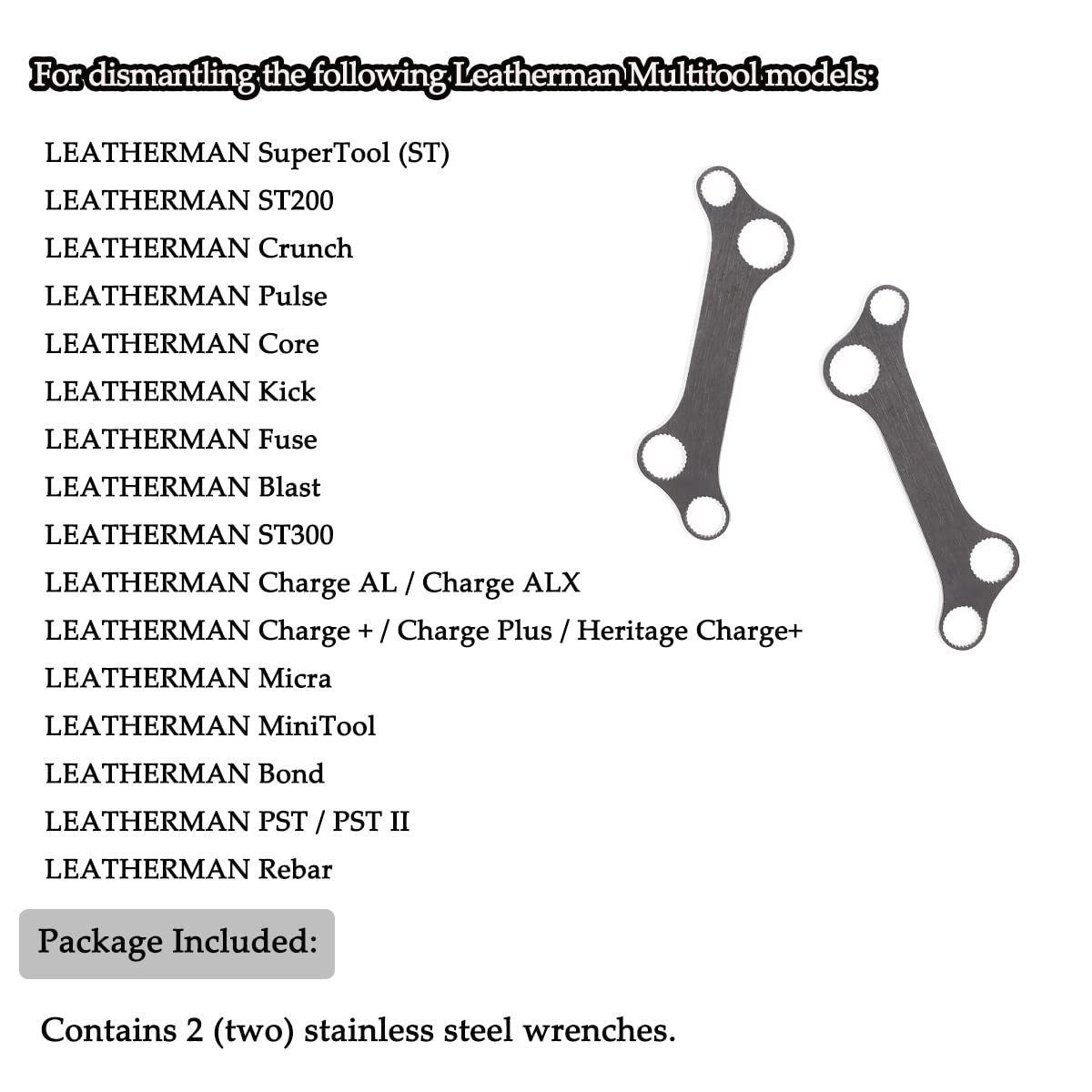 HQPARRTS New Wrench Multitool Spanner Compatible With L-eatherman Multitool for L-eatherman Disassembly Maintenance Clean Upgrade New Version2.1(Version2.1)