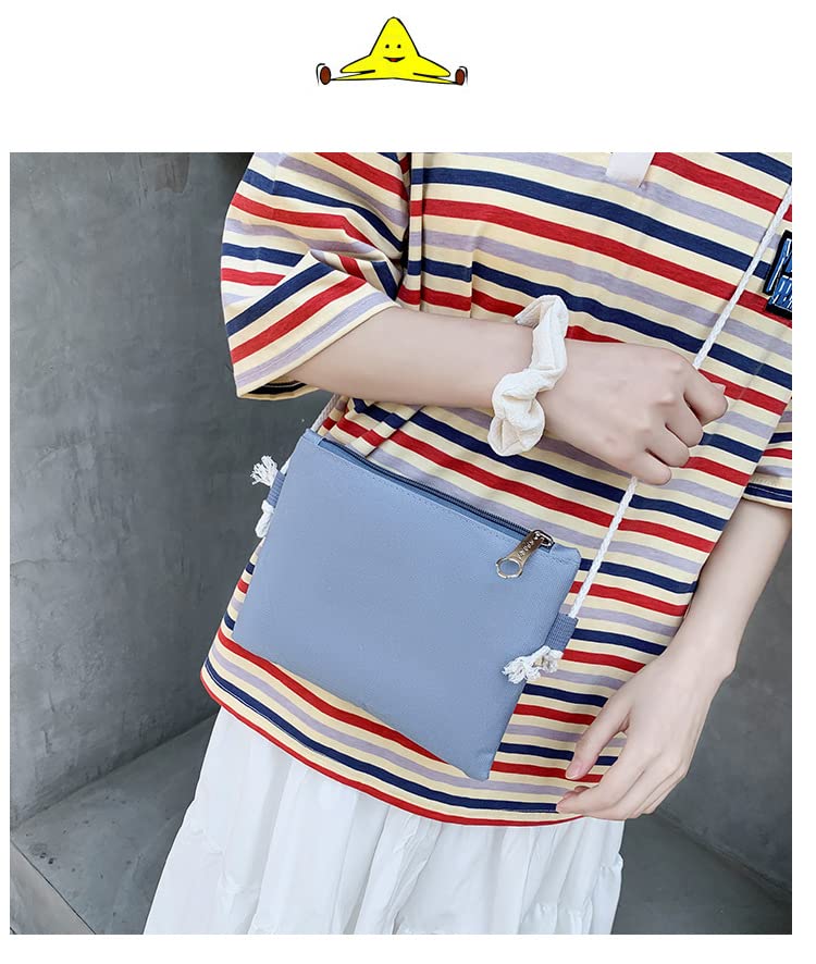 4Pcs Cute Backpack Set with Pins Pandent Kawaii Ita Bags Supplies Bookbag Aesthetic Back to School Stationary Accessories (Blue)