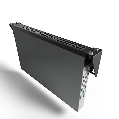 Mofangtech 1U Folding 19 Inches Cold Rolled Steel Wall Mountable Simple Vertical Rack and Networking Euipment Rack Including Hardware for Assembly(1U100