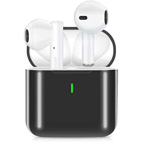 Wireless Earbuds Bluetooth 5.1 Headphones 30H Playtime in-Ear Hi-Fi Stereo Sound Noise Cancellation Mic IPX7 Waterproof Headset for iPhone/Samsung/Android/PC Black