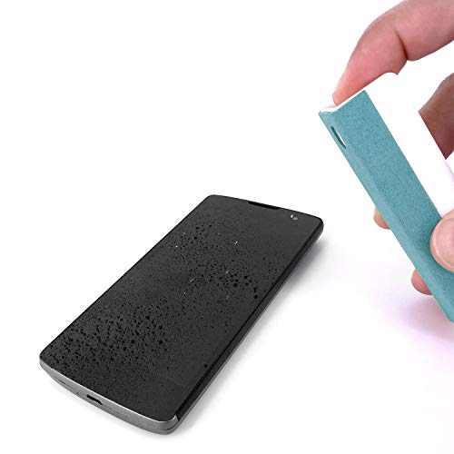 Acuvar 2 All in One Screen Cleaning Sprays with Microfiber and Phone Stand. Cleans and Removes Oil and Dirt from Smartphones, Tablets, LCD, LED Laptop, TV Screens, and More (Blue)