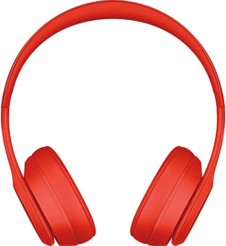 Beats by Dr. Dre - Beats Solo3 Wireless On-Ear Headphones - (Citrus Red) (Renewed)