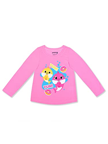 Nickelodeon Baby Shark Girls Long Sleeve Shirt and Legging Pants Set for Infant and Toddler