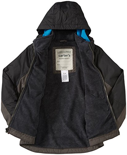 Carter's Toddler Little Boys' Fleece Jacket - Kids' Winter Outerwear - Grey 3T