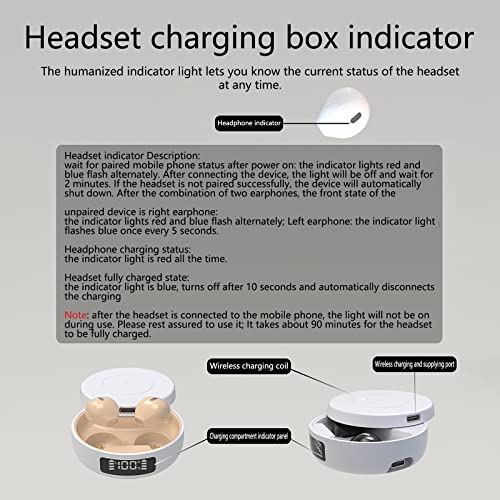 #6Y19wi X6 5 1 Semi in Ear Mini Sports Headphone Wireless Charging Pad for 13 Display Earphone