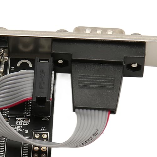 2 Port PCIE RS232 Serial Card with Full Size Bracket, Supports for Windows, for Linux, 256 Byte FIFO Depth, for POS Systems, Scanners, Printers