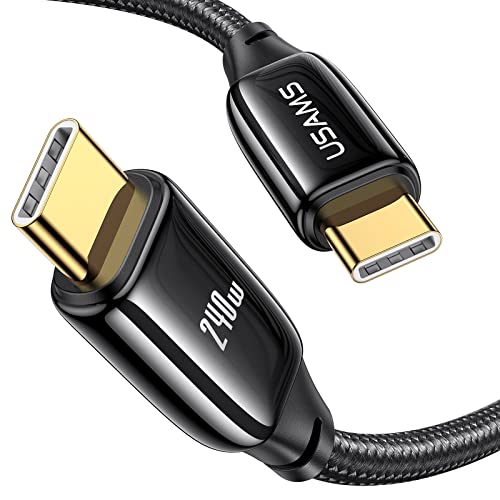 enablink 240W USB C to USB C Cable 4FT, PD3.1 Type C to Type C Cable 48V 5A Fast Charging Cord Nylon Braided USB C Charger Cable Compatible with MacBook Pro/Air,iPad Pro,Samsung Galaxy S22/S21/S20