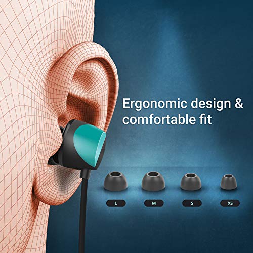 Asseso HP1 Gaming in-Ear Earbuds; Hi-Resolution Audiophile Headphones with Powerful Bass and Improved Noise Isolation; Comfortable for Workout, Running and Great for Gaming (Blue)